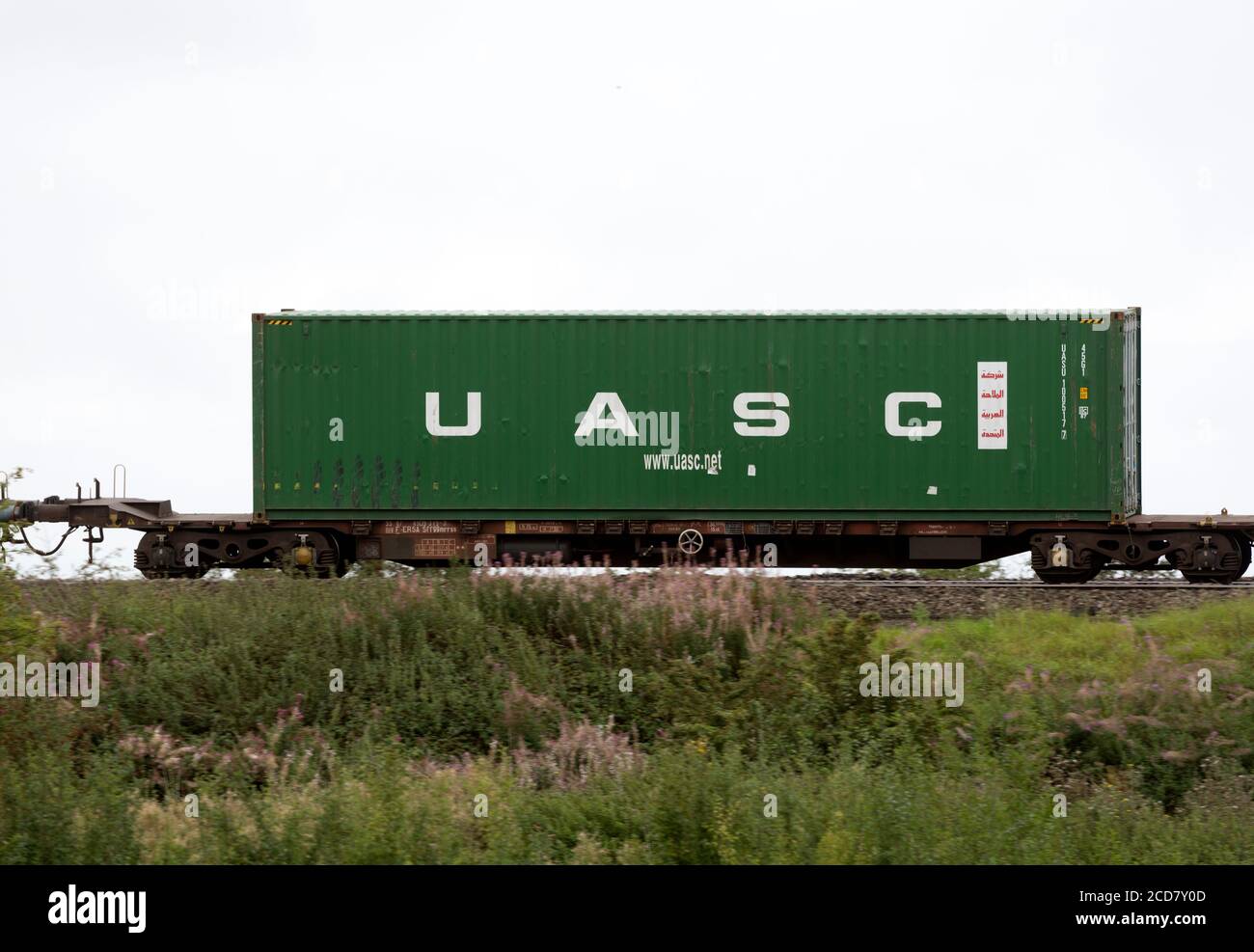 Freightliner train side view hi-res stock photography and images - Alamy