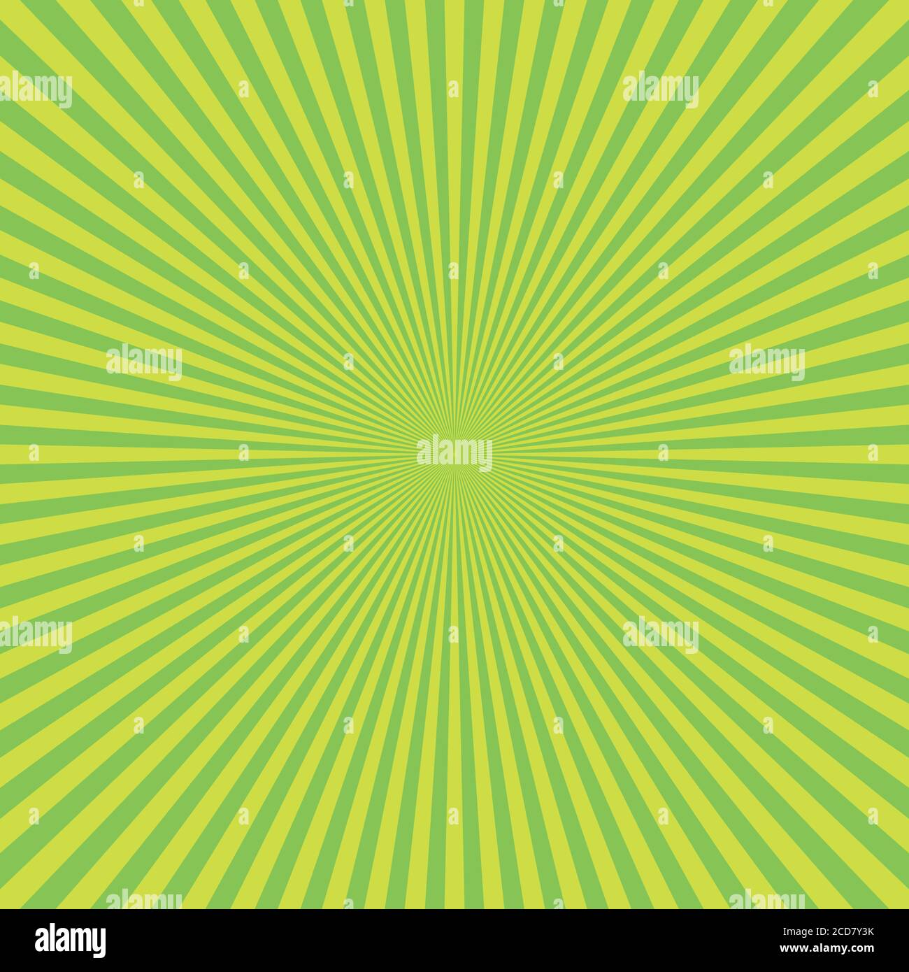 Abstract green sunburst backgound. Vector rays in radial arrangement ...