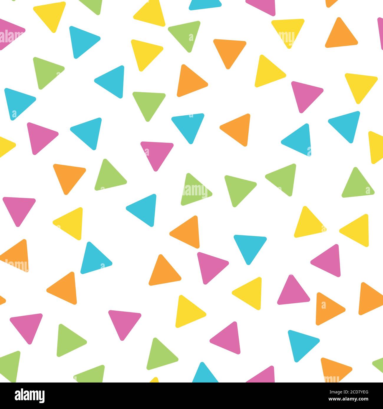 Seamless abstract geometric pattern of triangles in random order. Funny ...