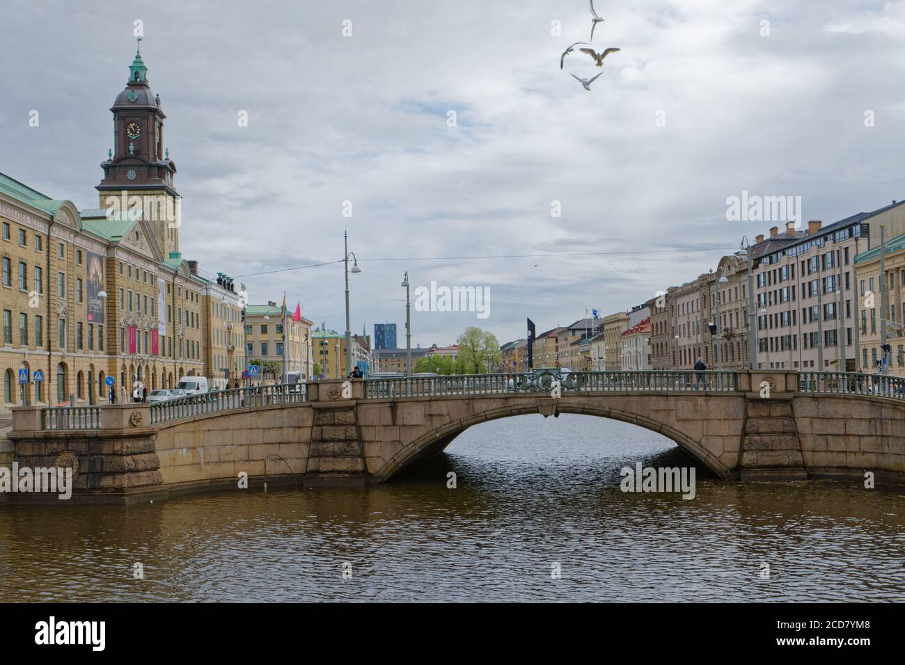 Kämpebron bridge across Stora Hamnkanalen in Gothenburg, Sweden. It is ...