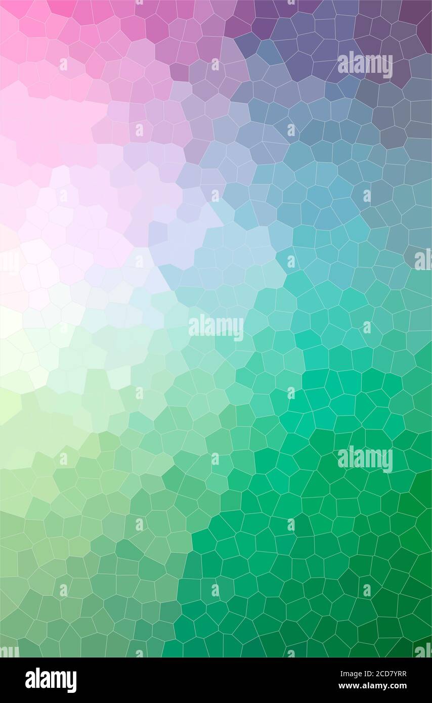 Abstract illustration of green Small Hexagon background Stock Photo - Alamy