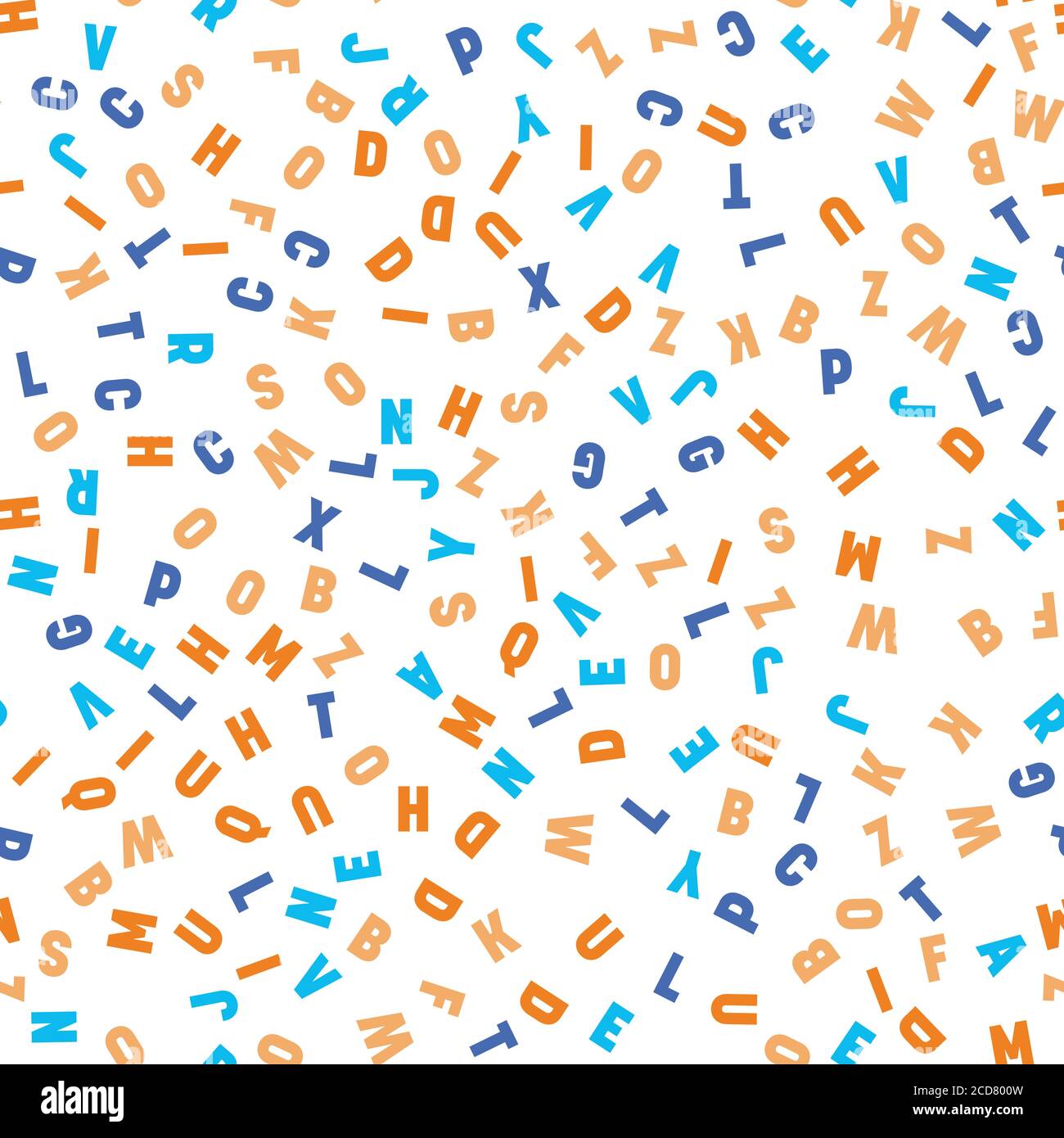 Random letters typography vector Cut Out Stock Images & Pictures - Alamy