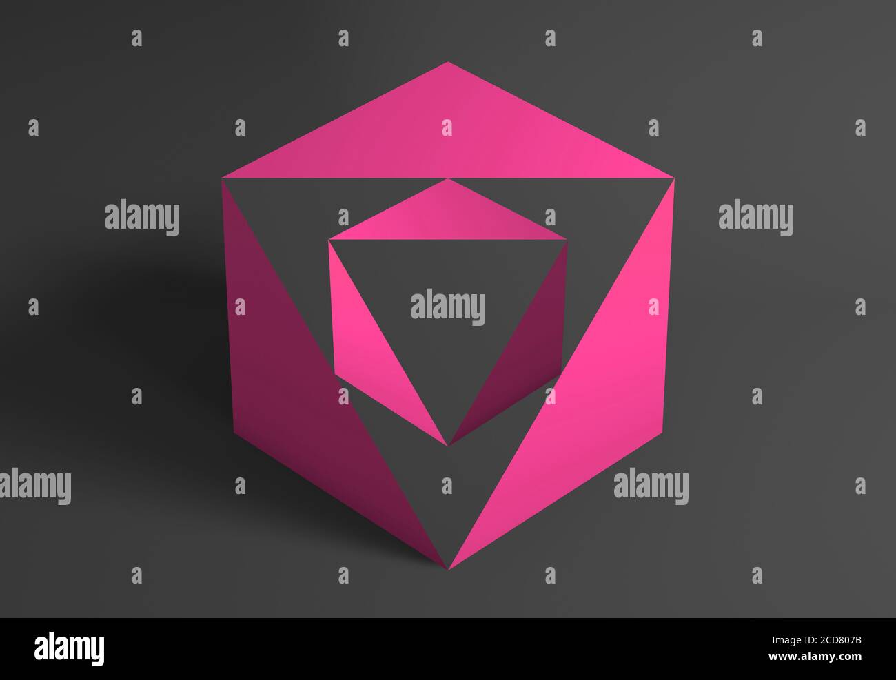 Pink cube background hi-res stock photography and images - Alamy