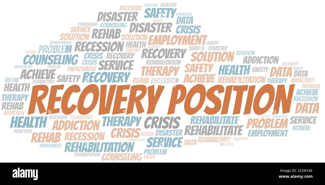 Recovery Position vector word cloud, made with the text only Stock ...