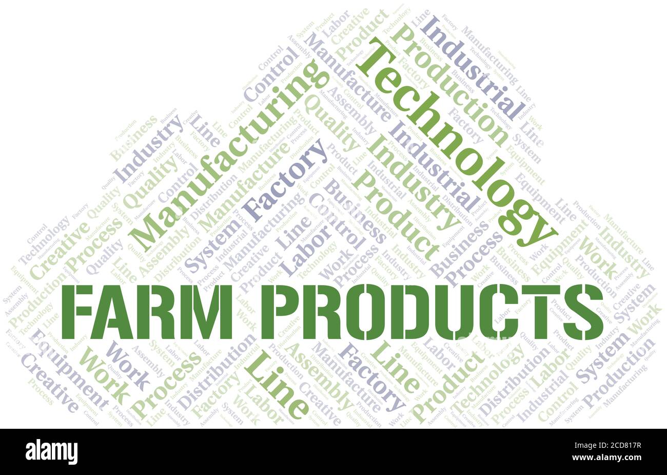 Farm Products word cloud create with the text only Stock Vector Image ...
