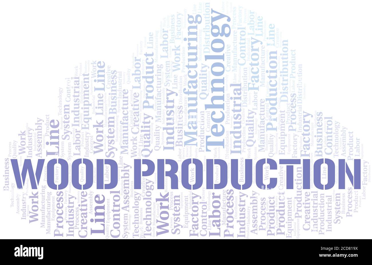 Wood Production word cloud create with the text only Stock Vector Image ...