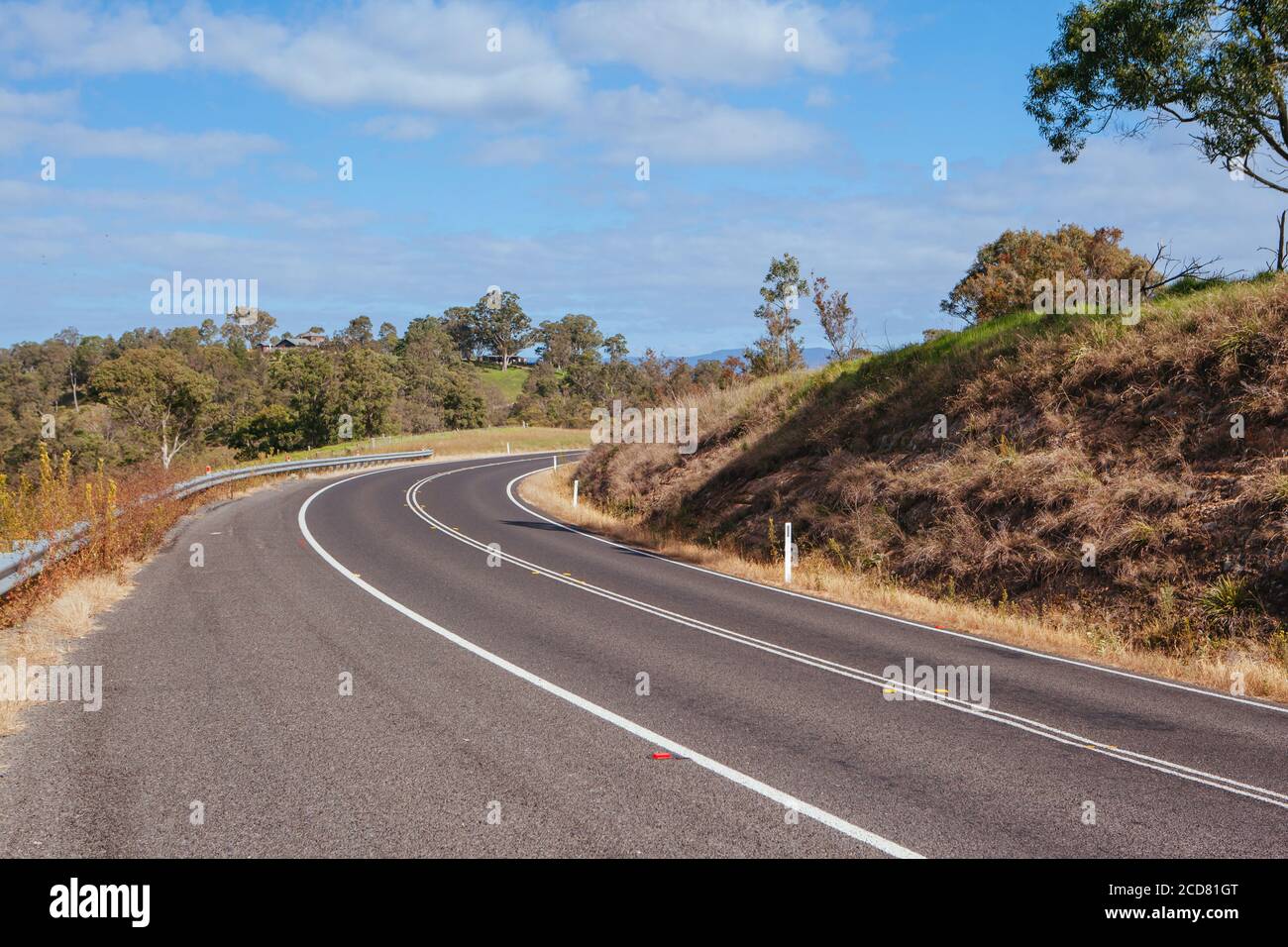 Winding Australian Road Near Bega Stock Photo - Alamy