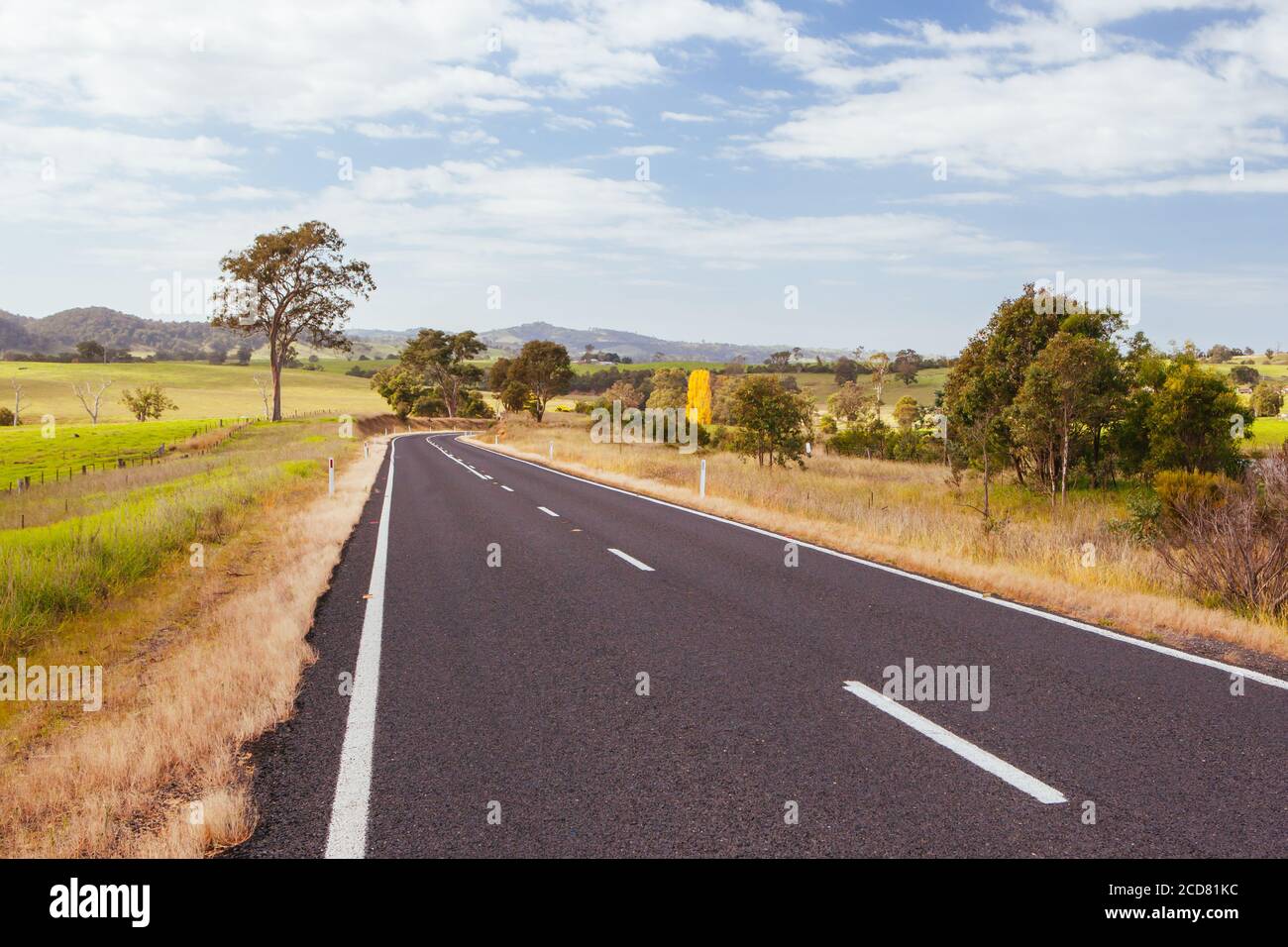 Winding Australian Road Near Bega Stock Photo - Alamy
