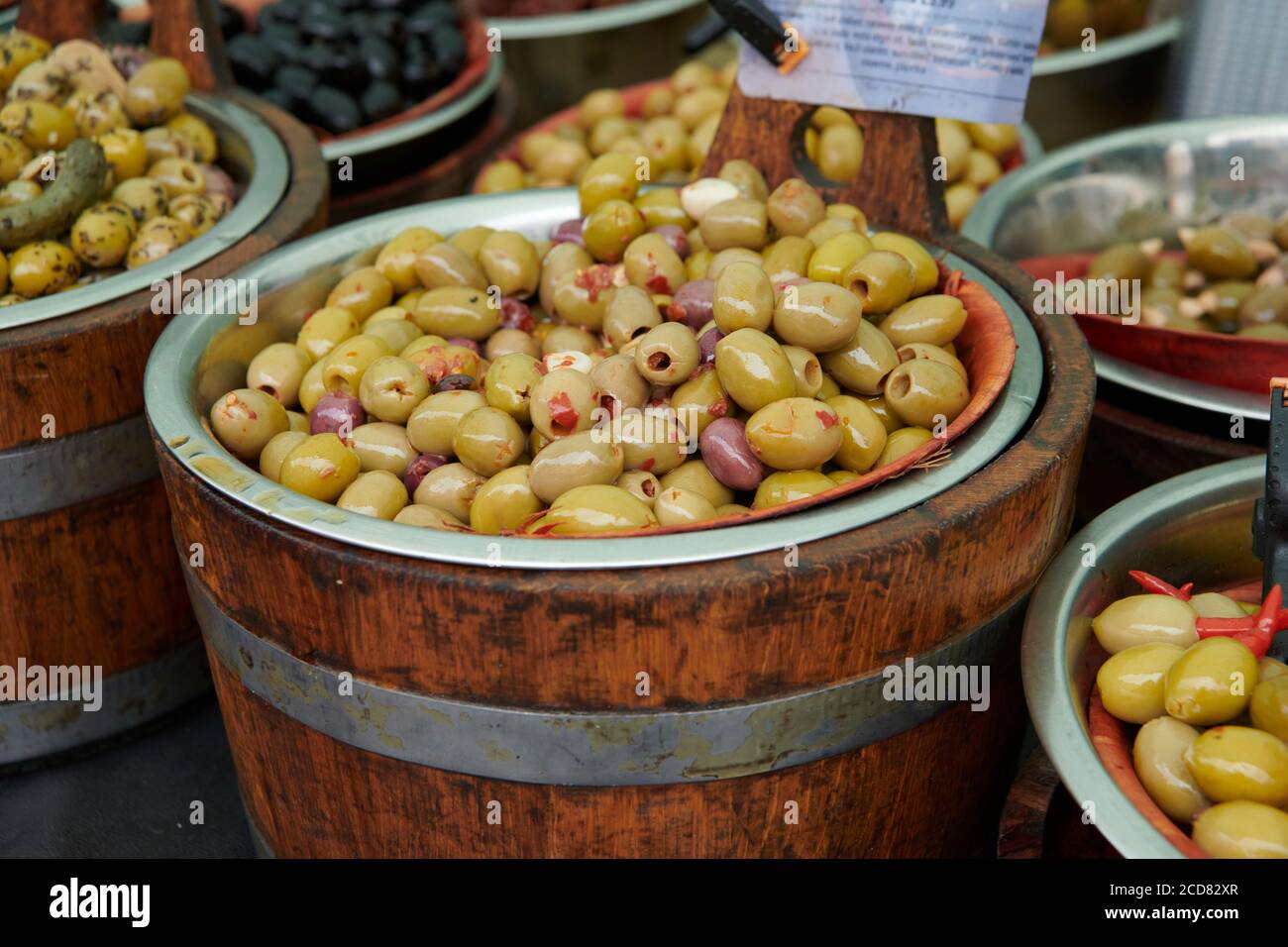 Stuffed olives sale market hi-res stock photography and images - Alamy