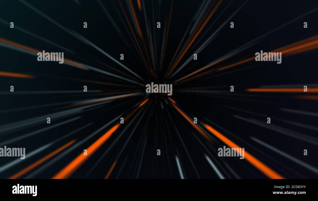 colored lines on black background abstraction Speed light motion blur ...