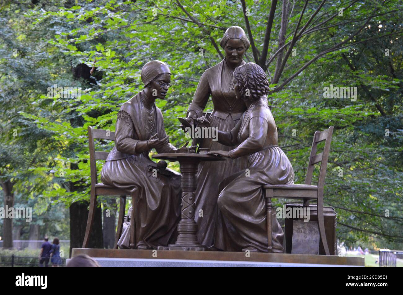 Statue of women's rights pioneers (Sojourner Truth, Elizabeth Cady ...