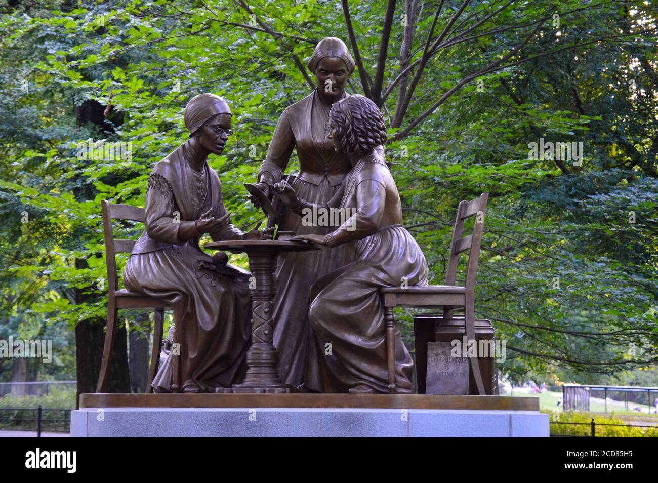 Statue of women's rights pioneers (Sojourner Truth, Elizabeth Cady ...