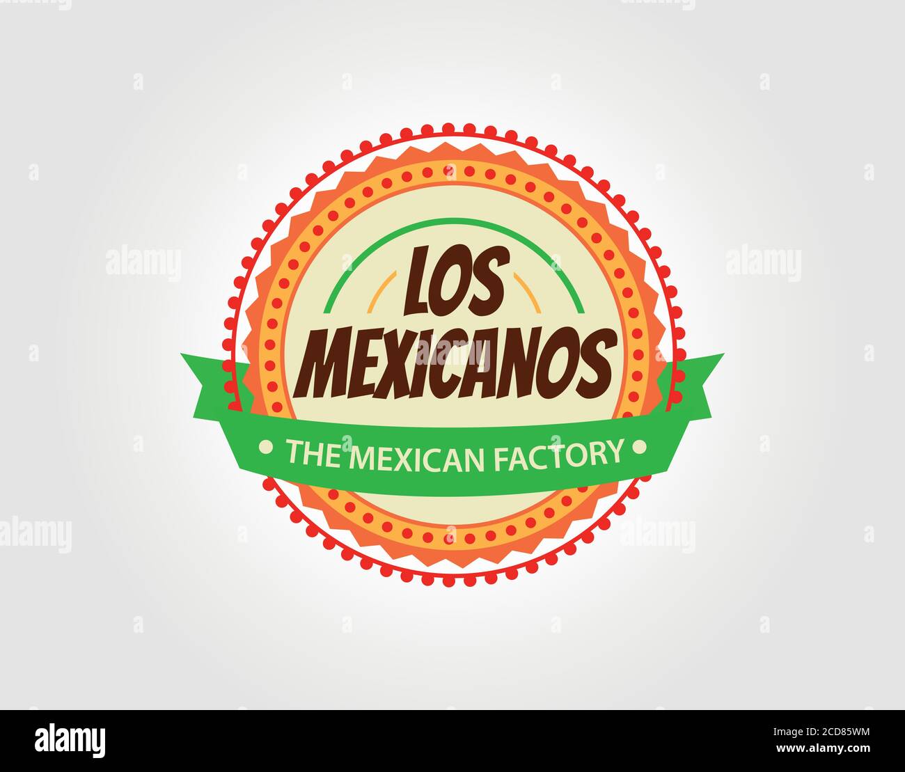 Mexican food logo. Badges, labels, logotype for Mexican food Stock ...