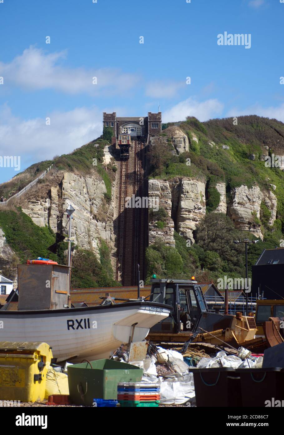 Funicular railway hastings hi-res stock photography and images - Alamy