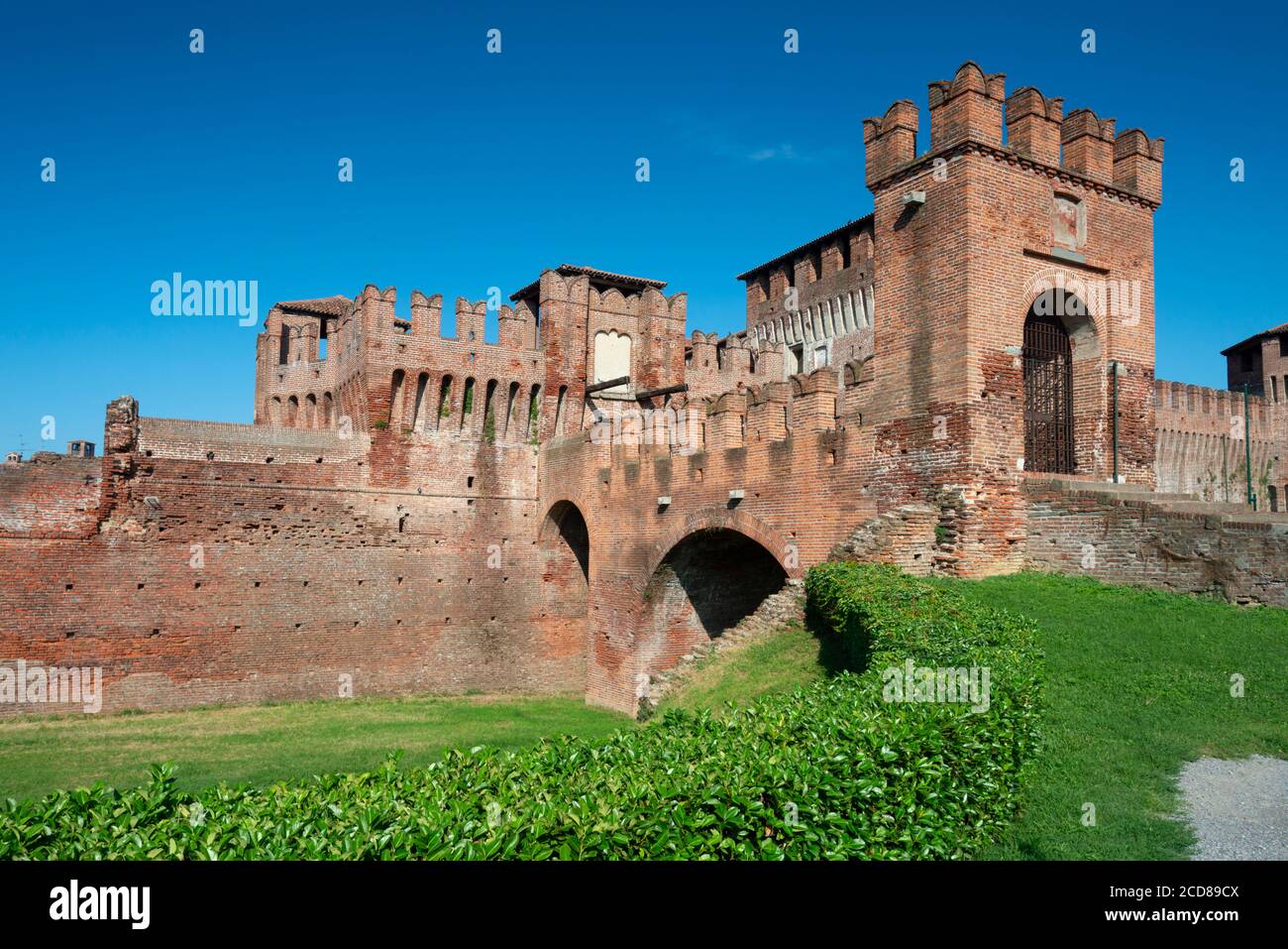 Italy, Lombardy, Soncino, Rocca Sforzesca, Castle Stock Photo - Alamy