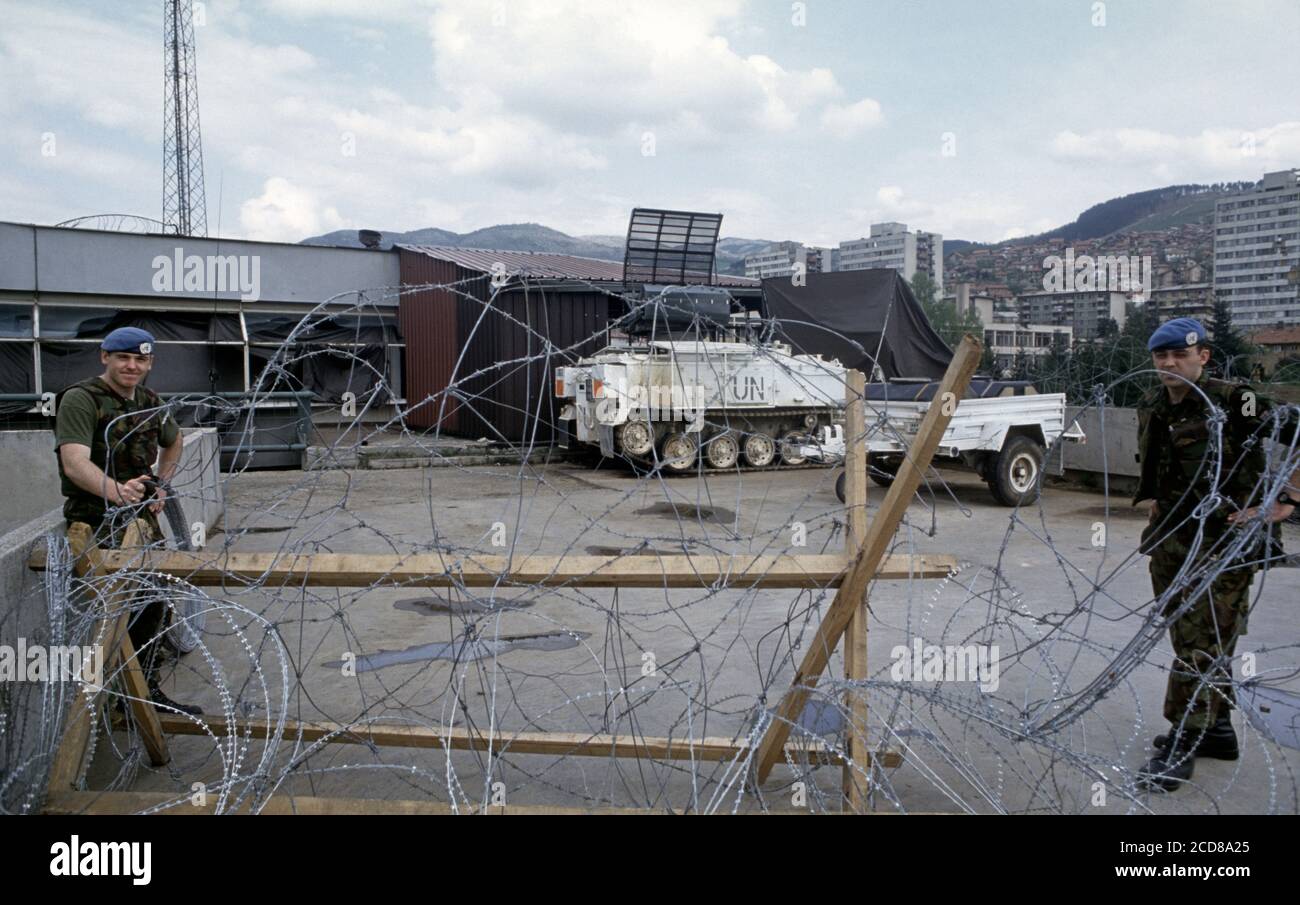 26th April 1994 During the Siege of Sarajevo: British Army Cymbeline ...
