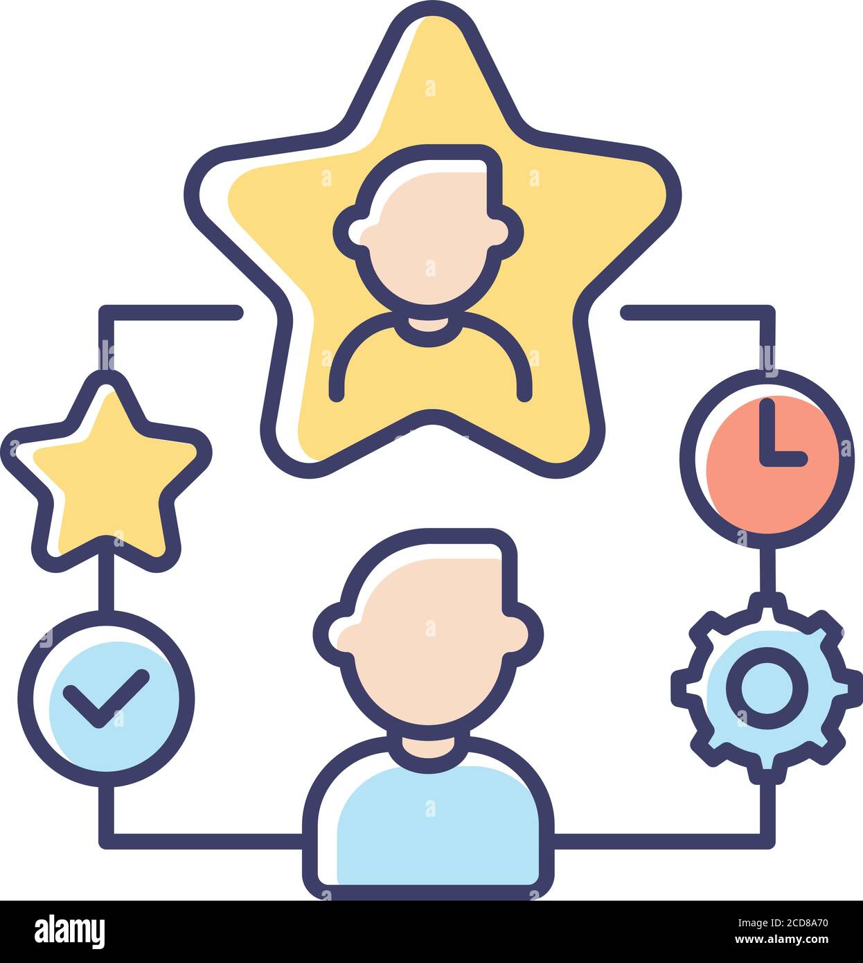 Employee experienced Stock Vector Images - Alamy