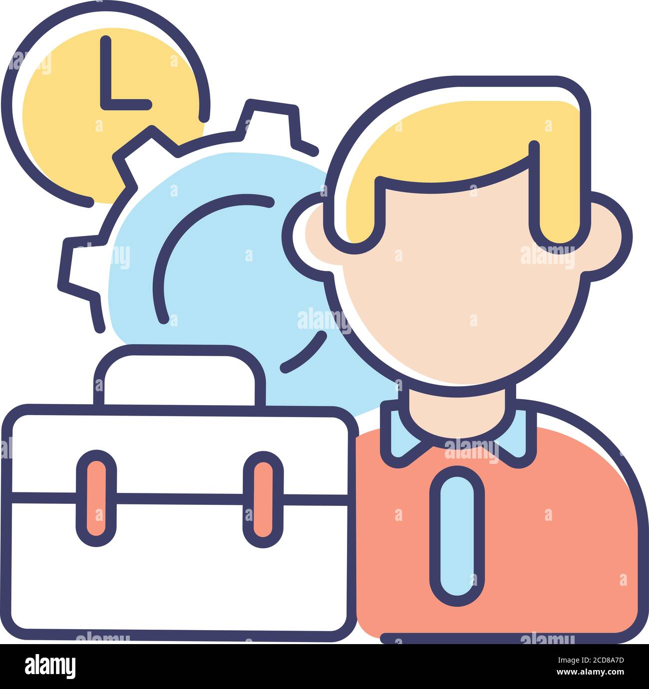 Working conditions RGB color icon Stock Vector Image & Art - Alamy
