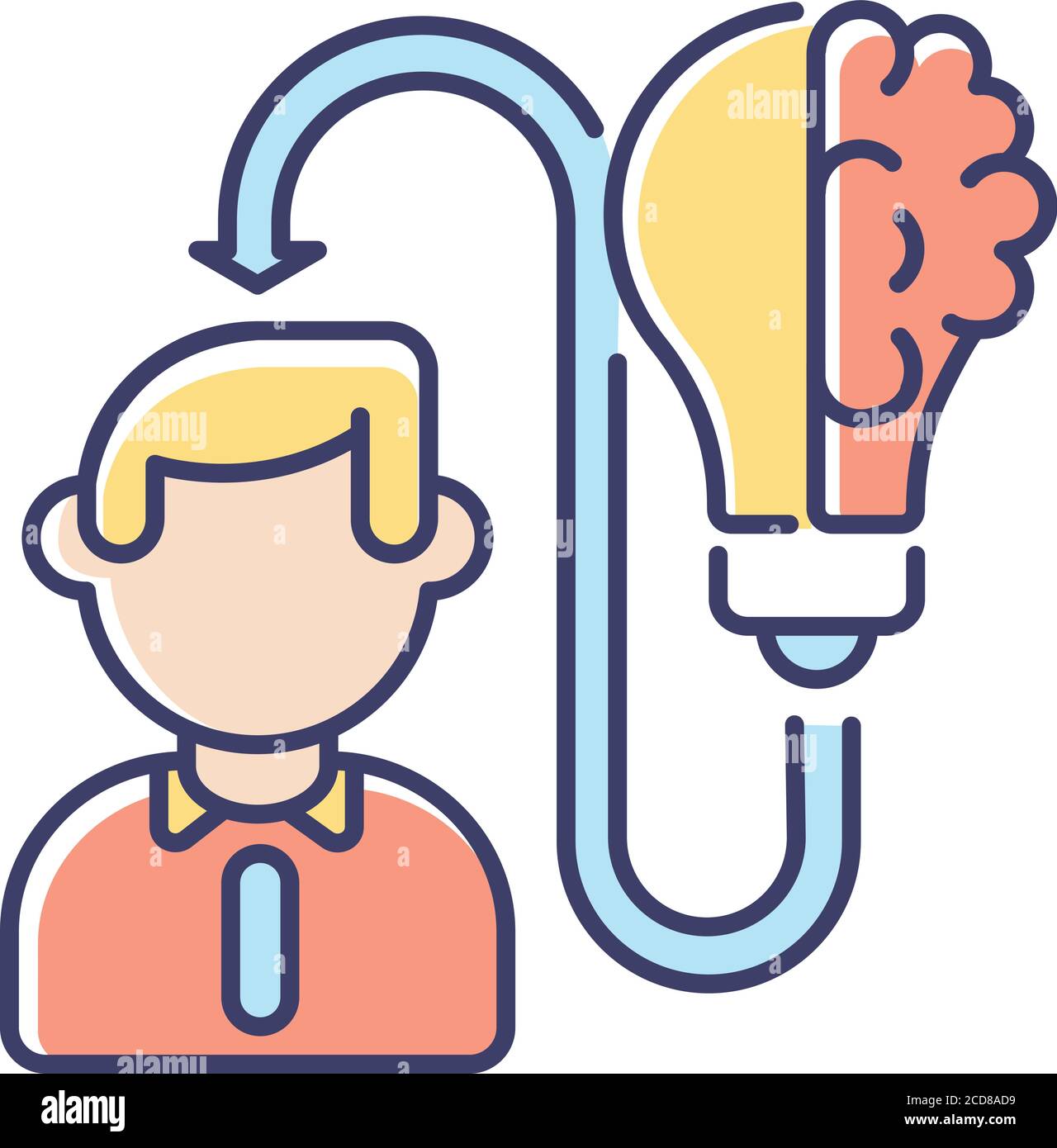 Mental ability RGB color icon Stock Vector Image & Art - Alamy