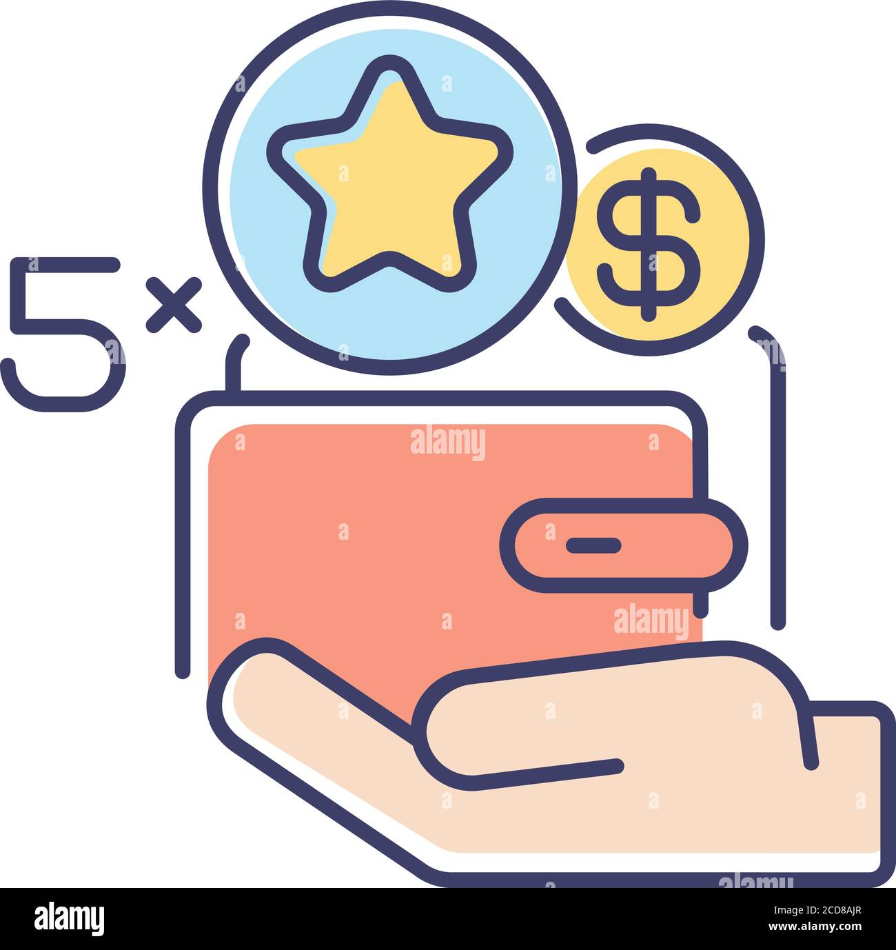 Bonus program RGB color icon Stock Vector Image & Art - Alamy