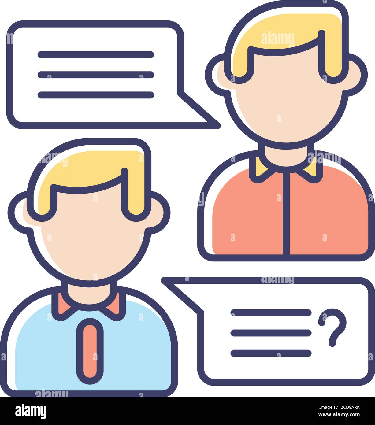 Job interview RGB color icon Stock Vector Image & Art - Alamy