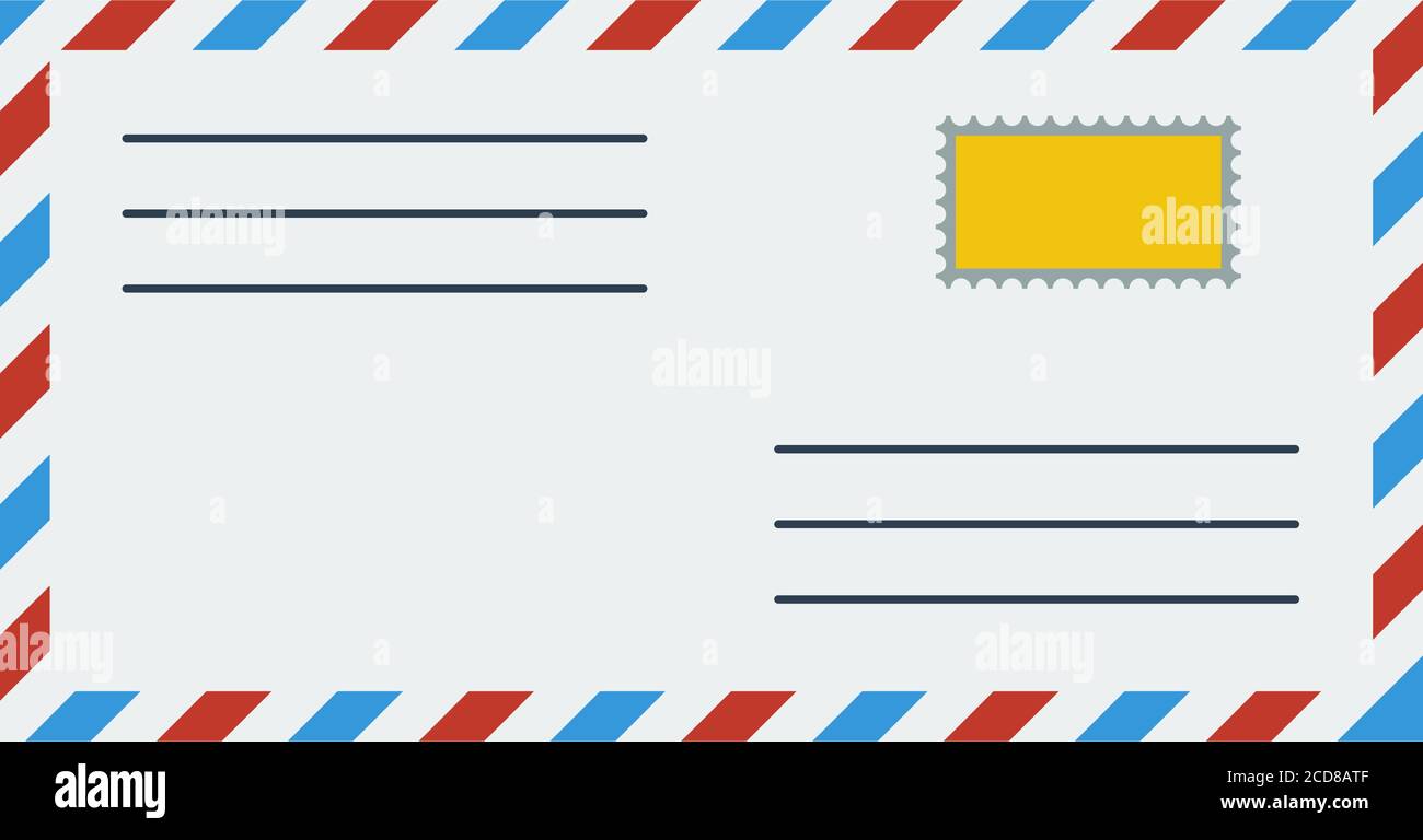 Icon Of Letter. Flat Color Design. Vector Illustration Stock Vector ...