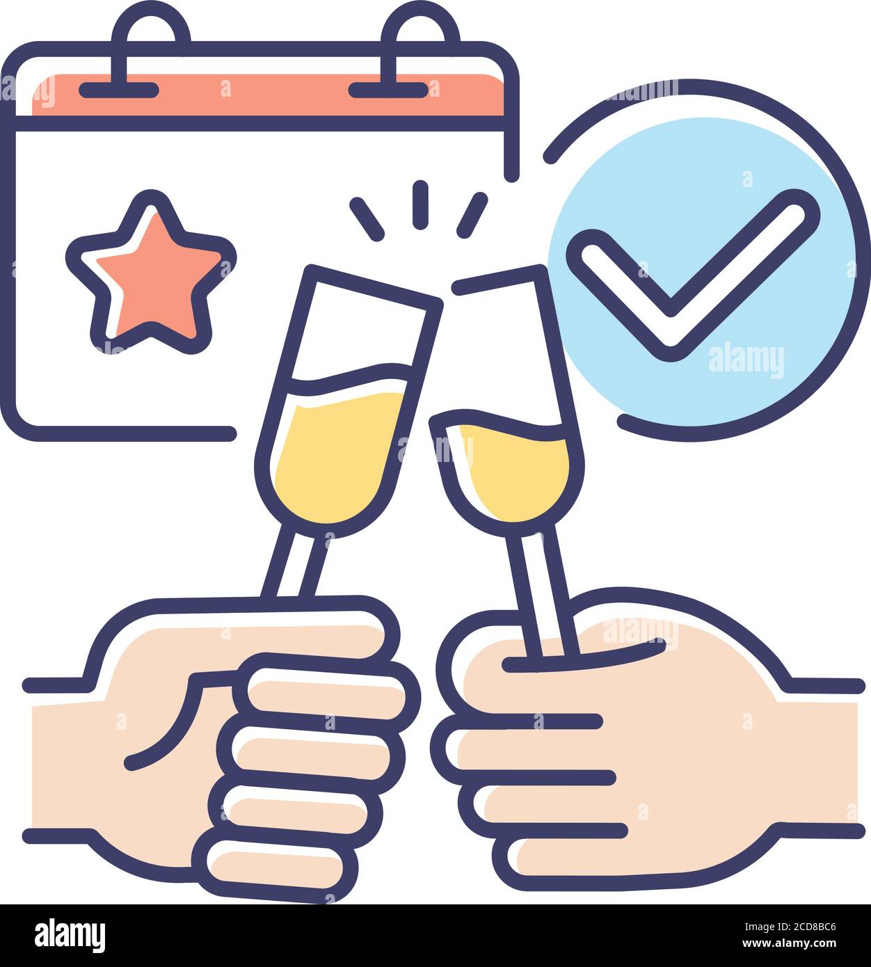 Corporate events RGB color icon Stock Vector Image & Art - Alamy