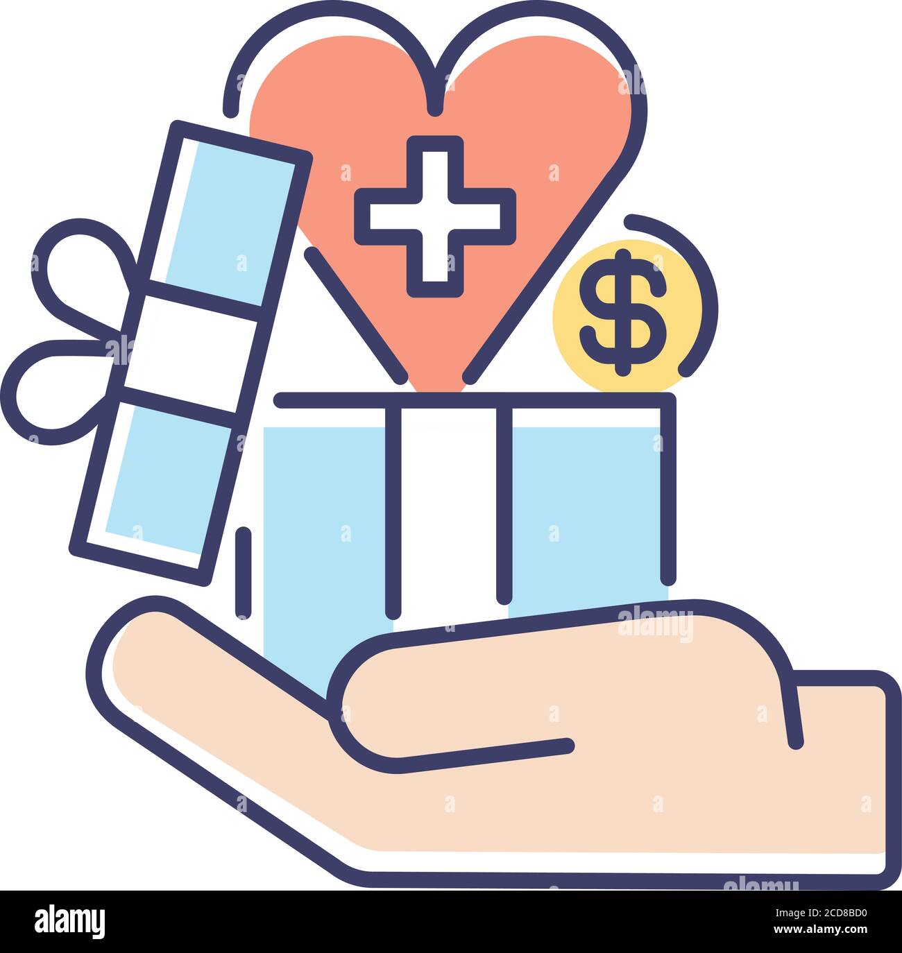 Corporate benefits RGB color icon Stock Vector Image & Art - Alamy