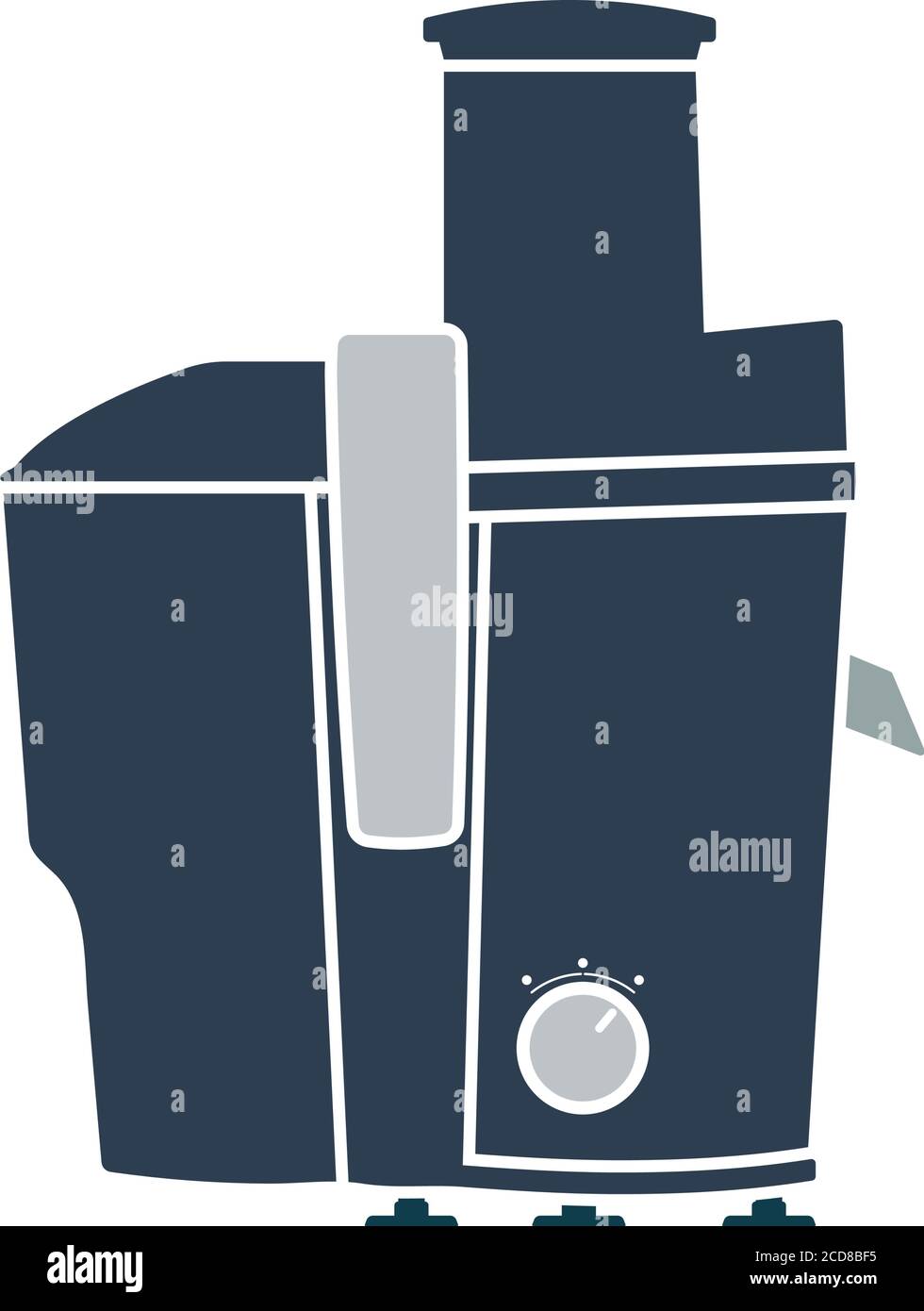 Juicer Machine Icon. Flat Color Design. Vector Illustration Stock ...