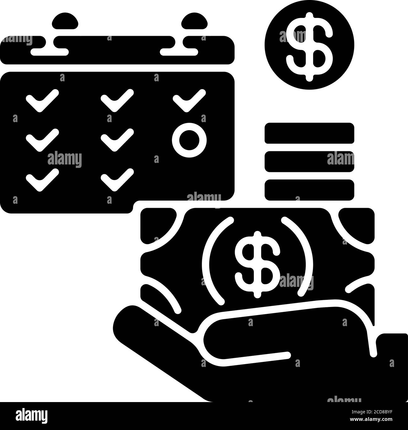 Employment and payment of wages Stock Vector Images - Alamy
