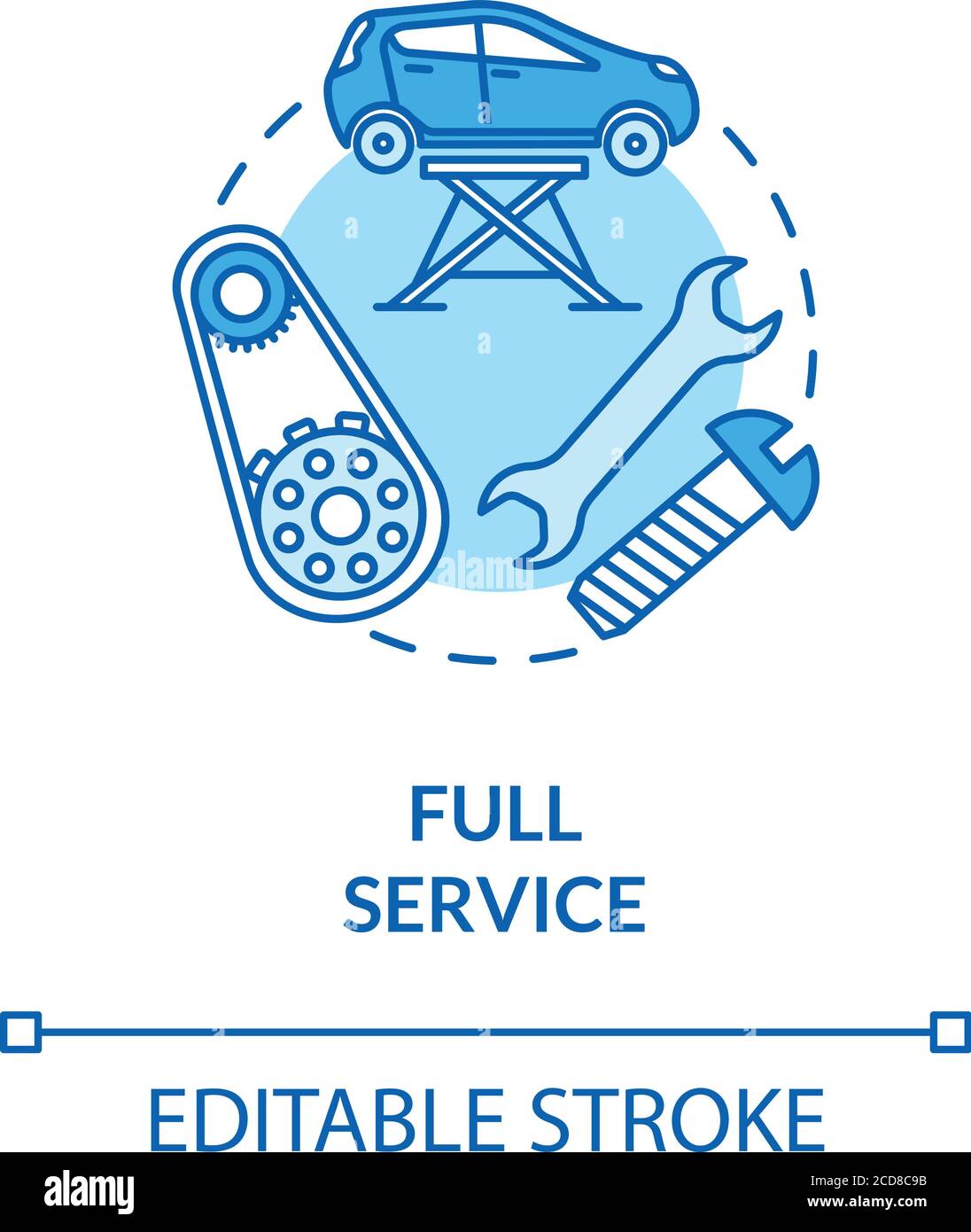 Full service concept icon Stock Vector Image & Art - Alamy
