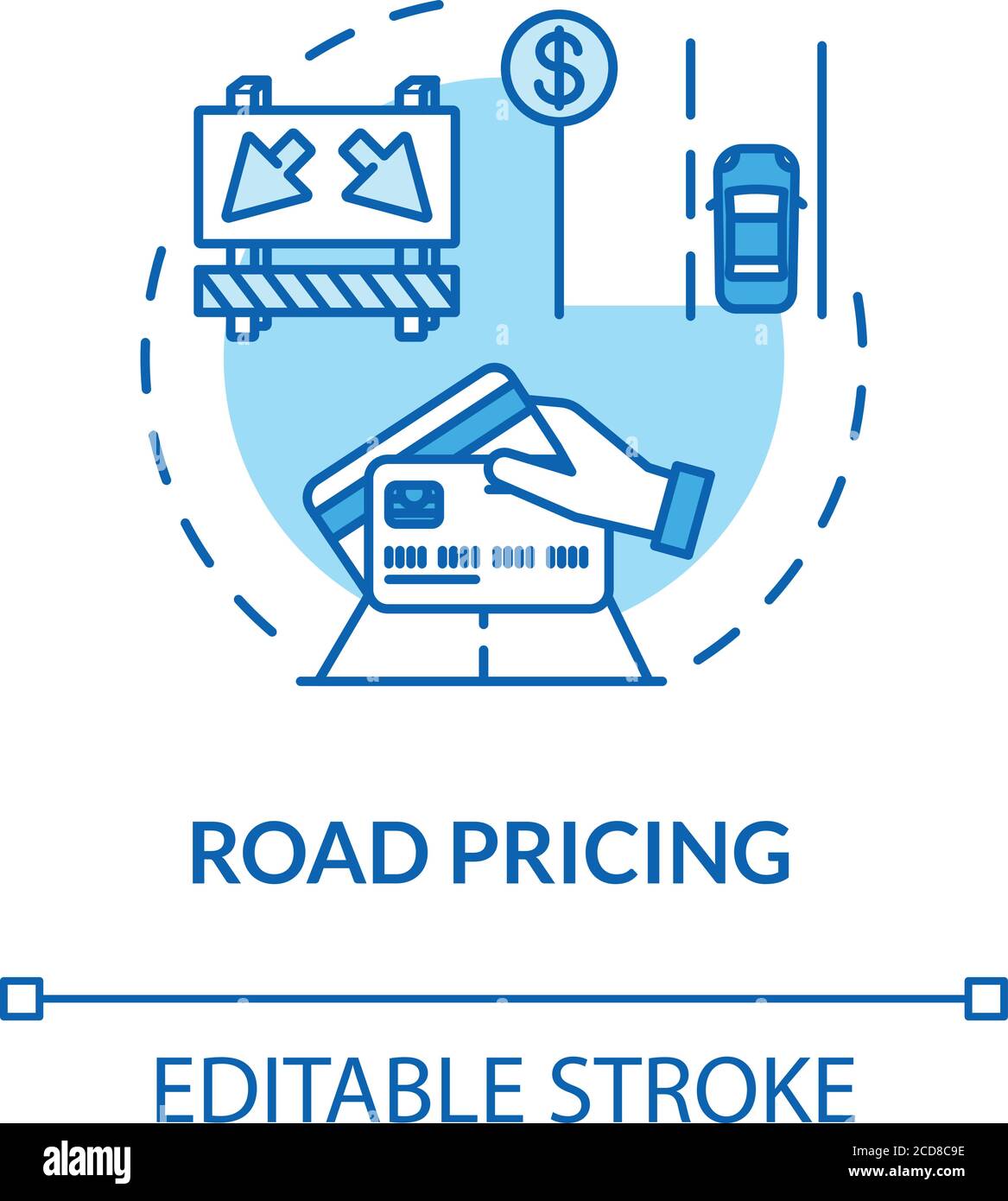 Road pricing concept icon Stock Vector Image & Art - Alamy