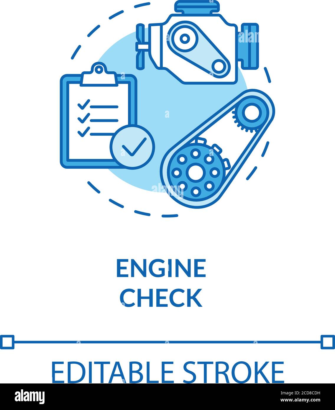 Engine check concept icon Stock Vector Image & Art - Alamy