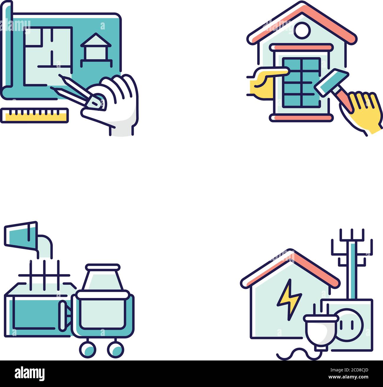 Foundation repair Cut Out Stock Images & Pictures - Alamy