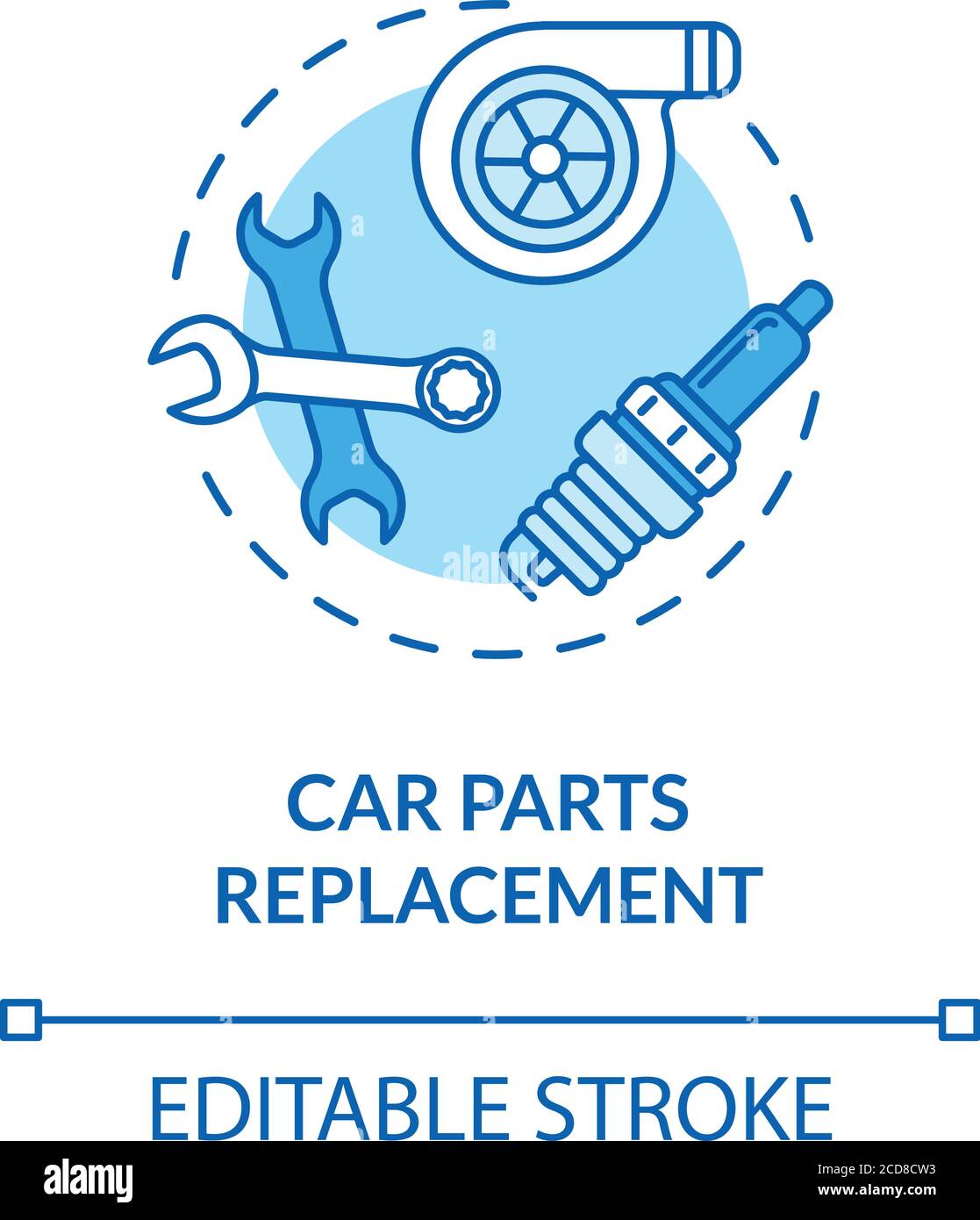 Car maintenance metaphor Stock Vector Images - Alamy