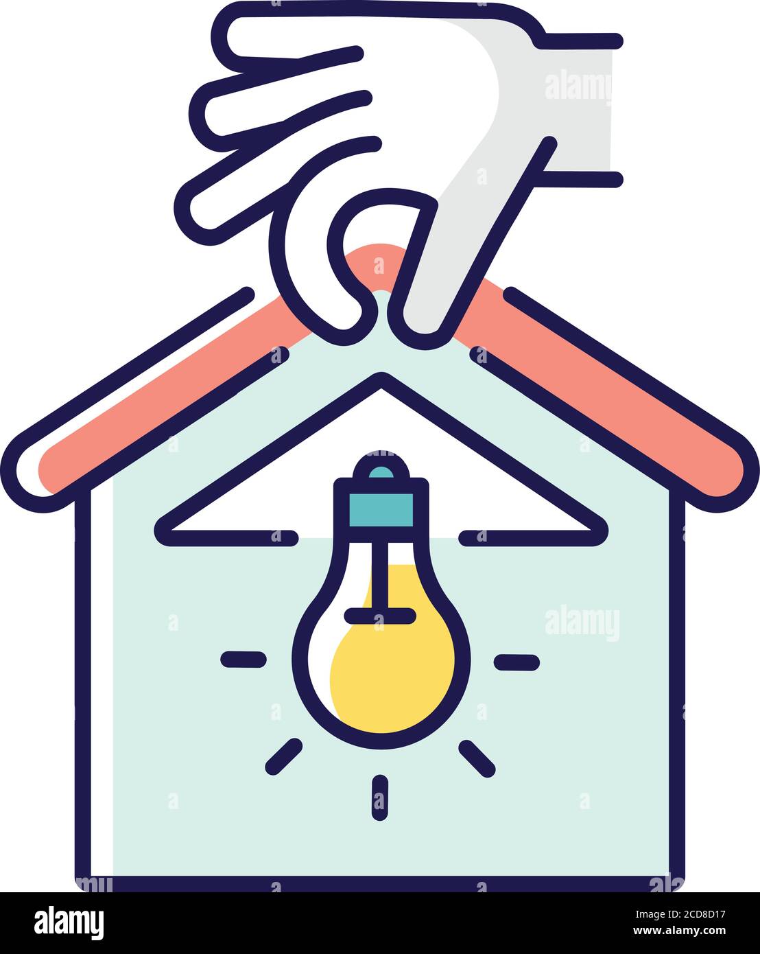 Lighting installation RGB color icon Stock Vector Image & Art - Alamy