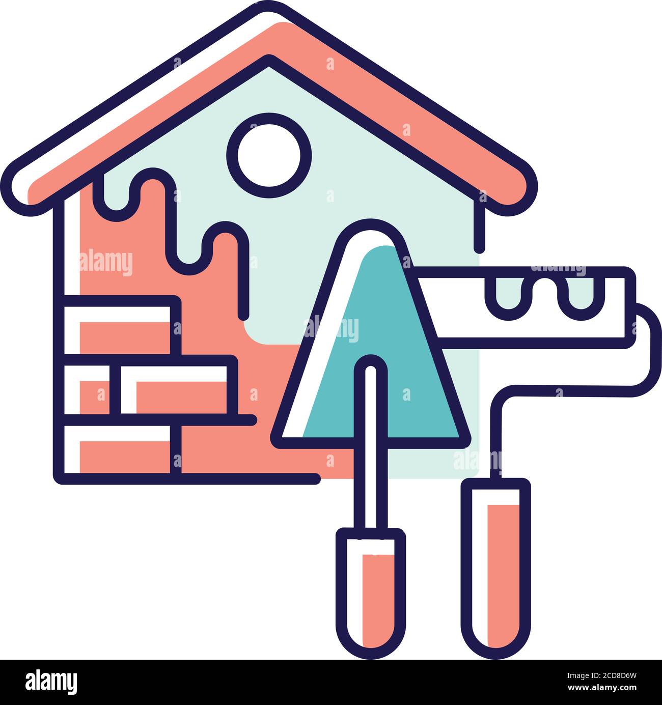 External decoration RGB color icon Stock Vector Image & Art - Alamy