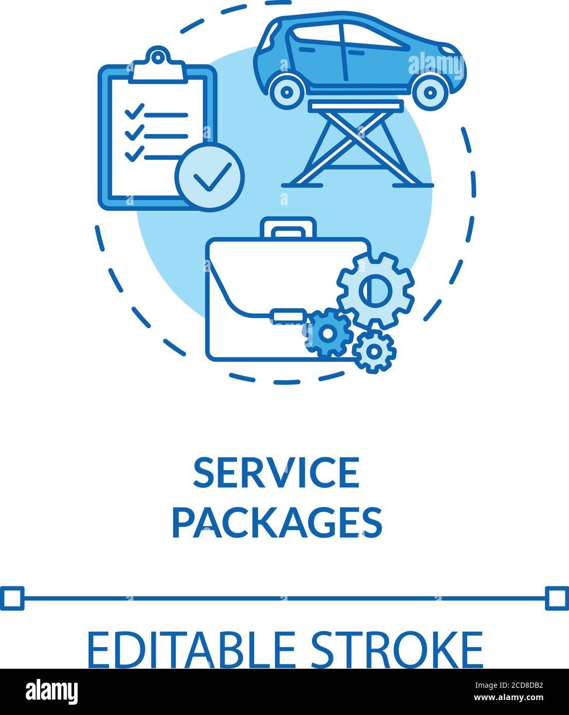 Service packages concept icon Stock Vector Image & Art - Alamy