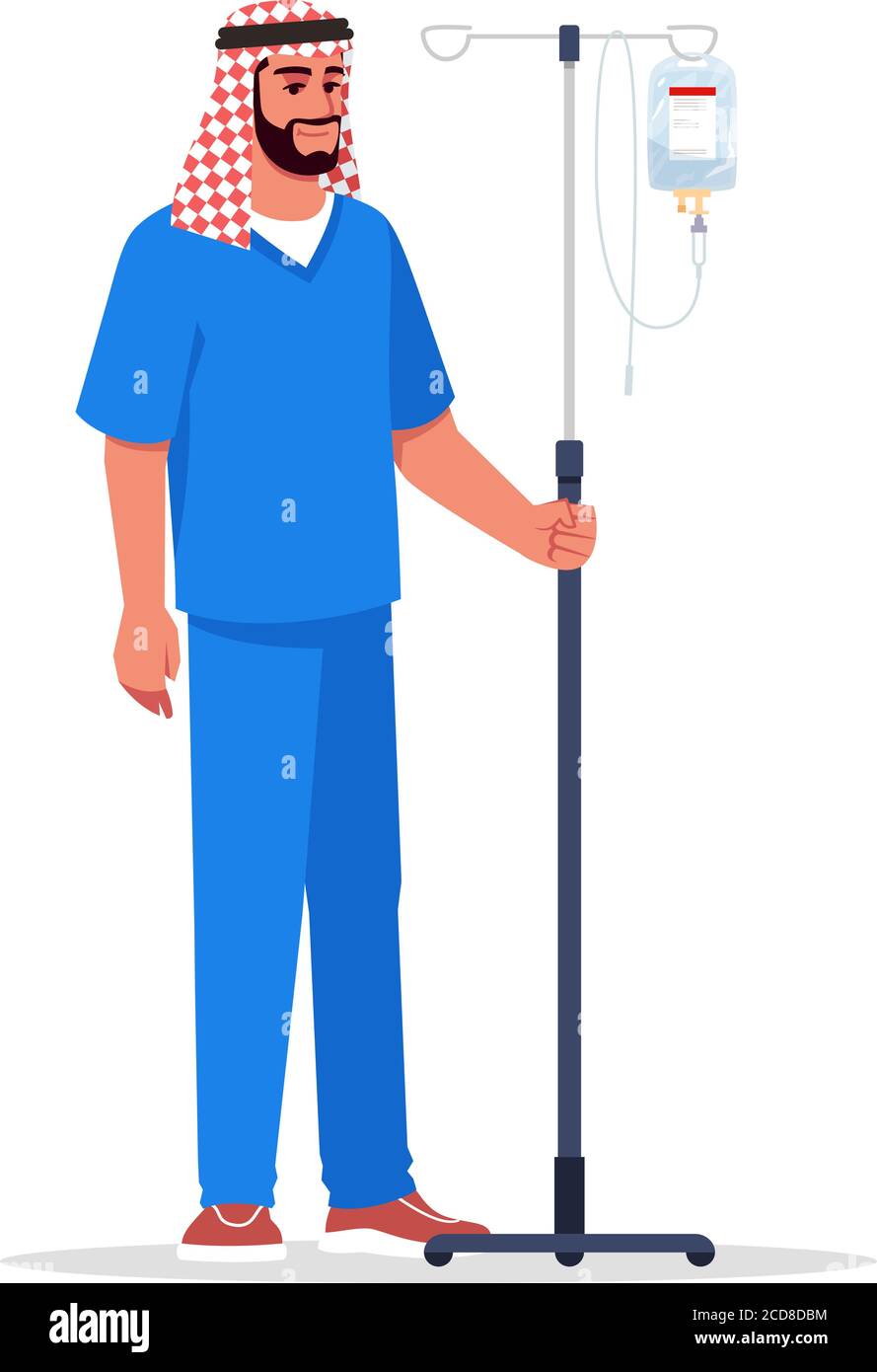 Saudi nurse illustration Stock Vector Images - Alamy