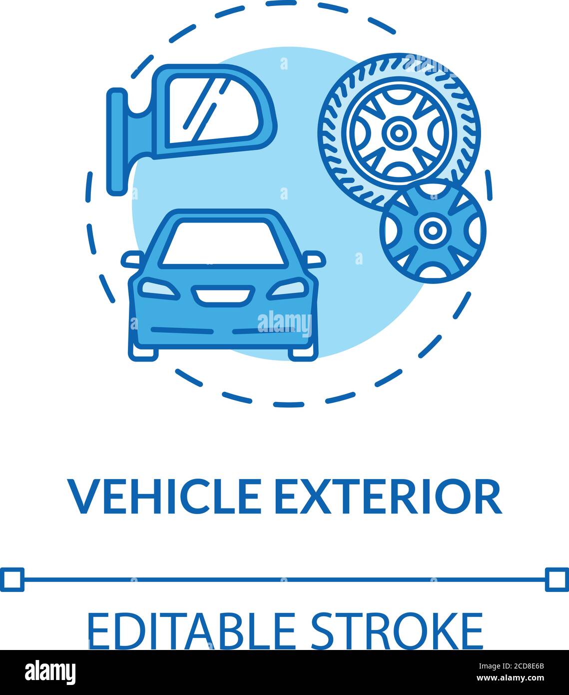 Vehicle exterior concept icon Stock Vector Image & Art - Alamy