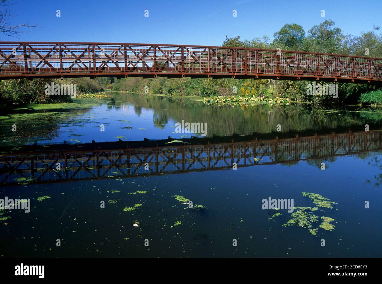 Mercer Slough hiker bridge, Mercer Slough Nature Park, Bellevue ...