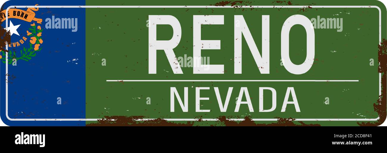 Old reno sign Stock Vector Images - Alamy