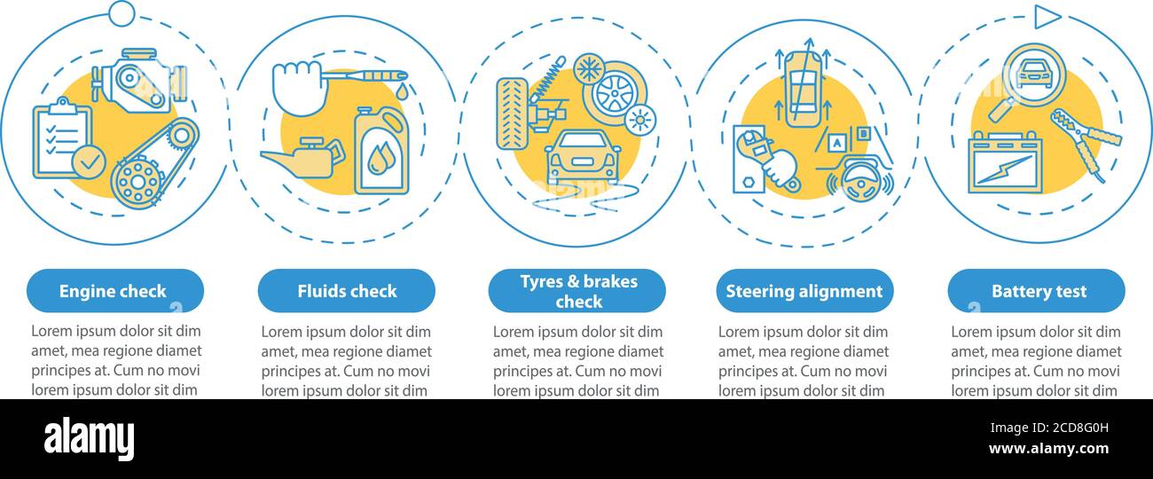 Transport maintenance vector infographic template Stock Vector Image ...