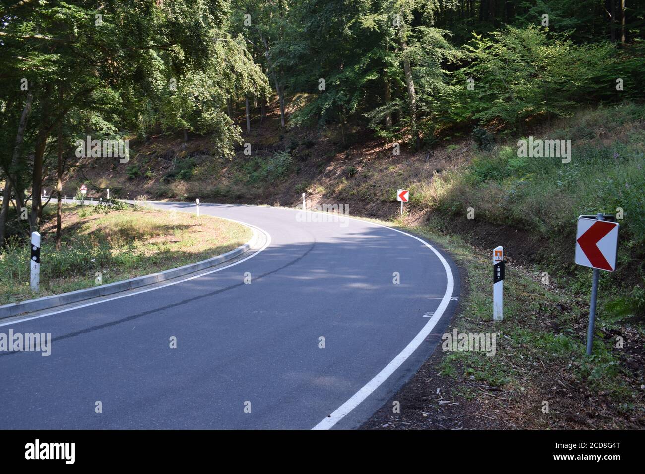 Small country road curves hi-res stock photography and images - Alamy