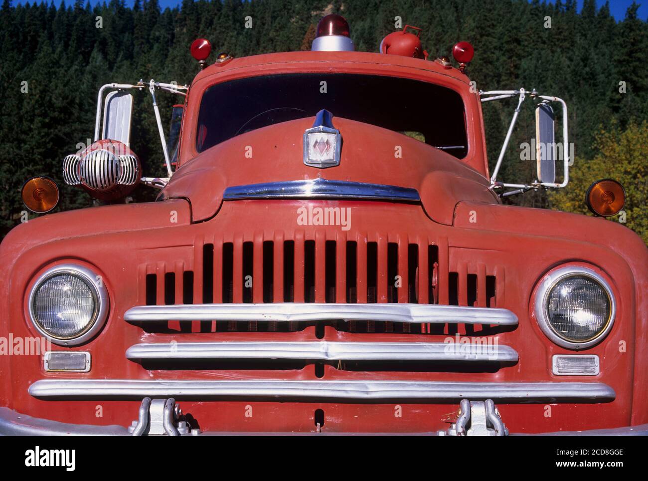 Antique fire engine, Liberty, Washington Stock Photo - Alamy