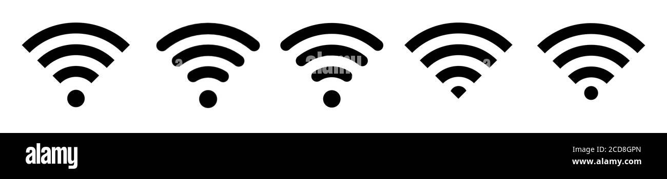 Wireless and wifi icon. Wi-fi signal symbol. Internet Connection. Remote internet access ...