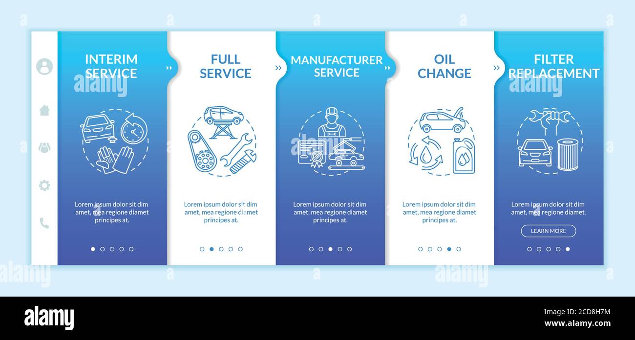 Vehicle repair service onboarding vector template Stock Vector Image ...