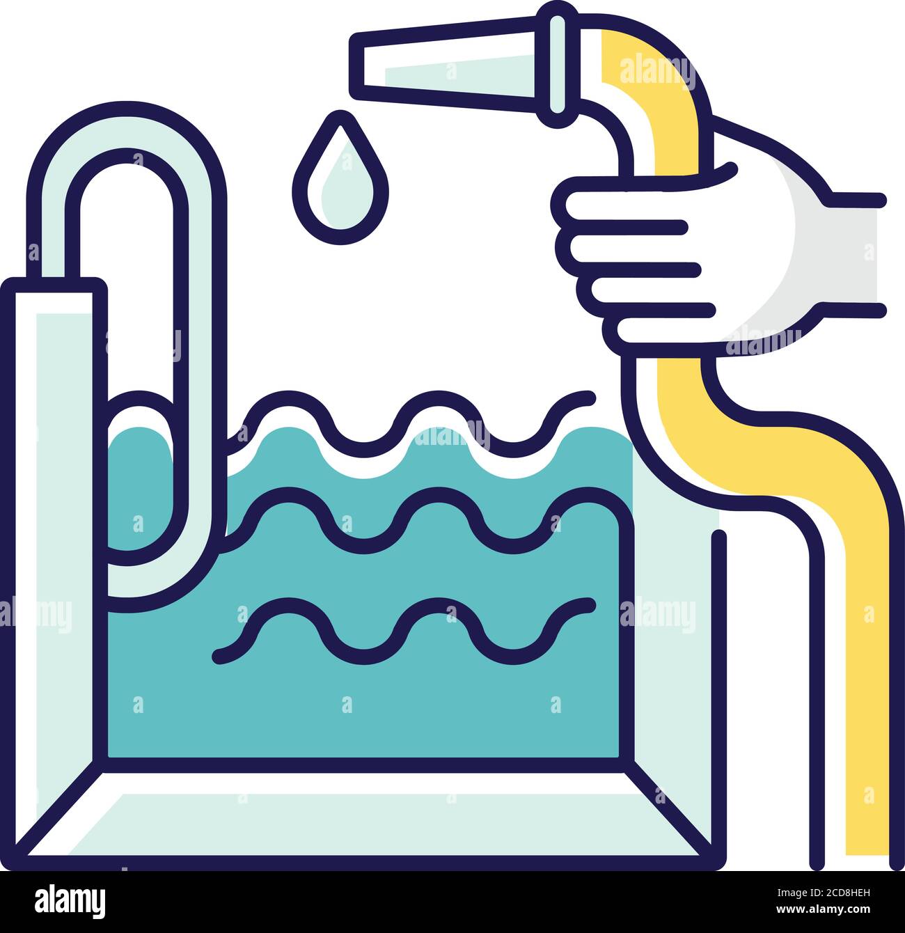 Repair swimming pool Stock Vector Images - Alamy