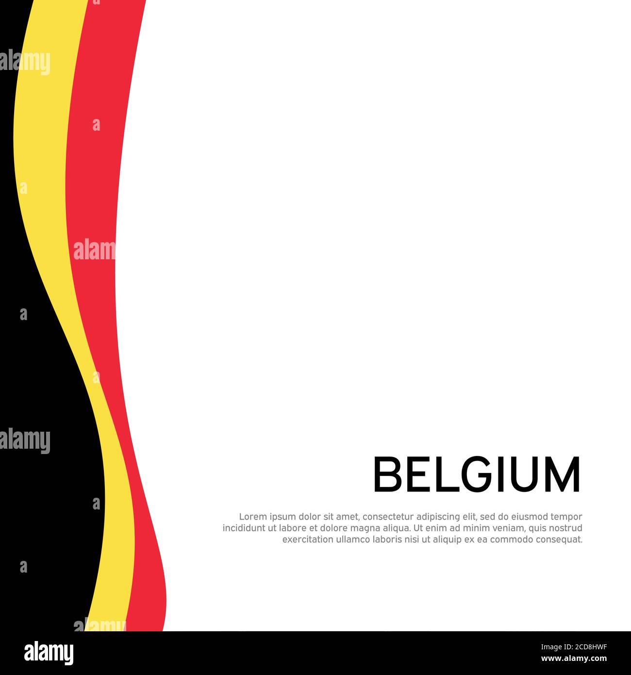 Abstract waving belgium flag. Creative background in belgium flag ...