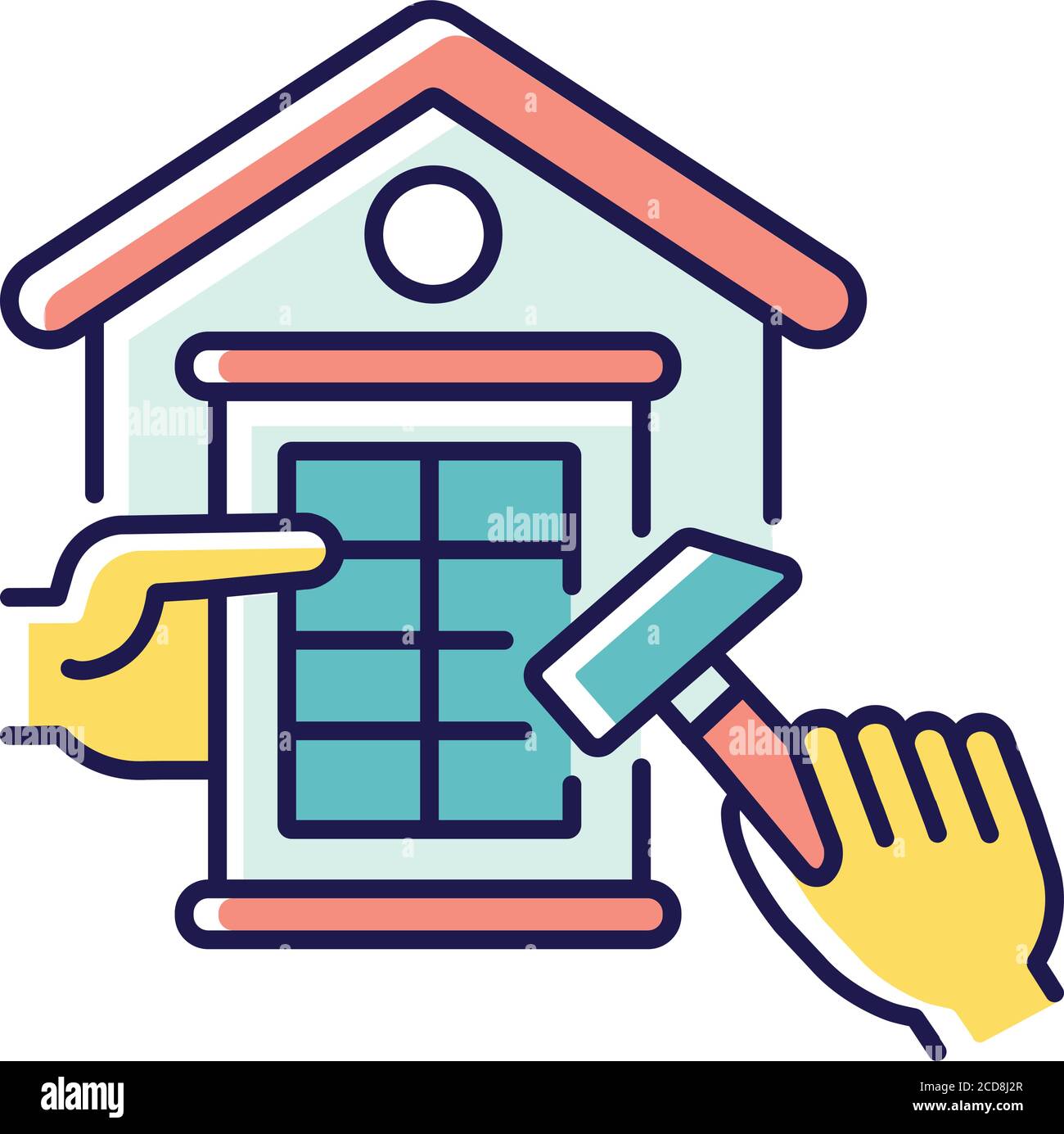 Window framing Cut Out Stock Images & Pictures - Alamy